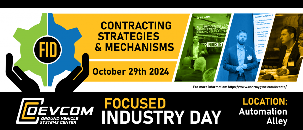 GVSC Focused Industry Day Contracting Strategies & Mechanisms | NAMC